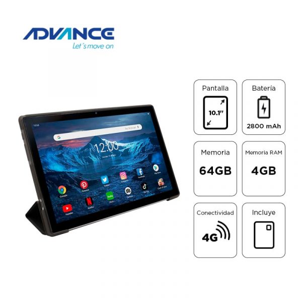 Tablet Advance SmartPad SP5706, 10.1″ WXGA IPS, T310 2.00GHz, 4GB, 64GB ...
